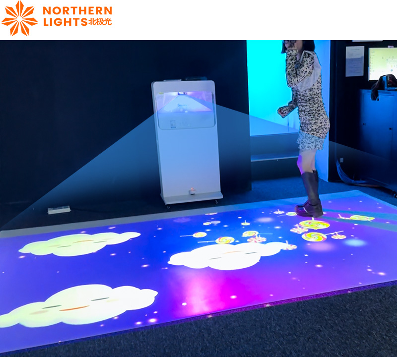 Mobile All-In-One Interactive Floor Projection Machine Cultural Tourism ...