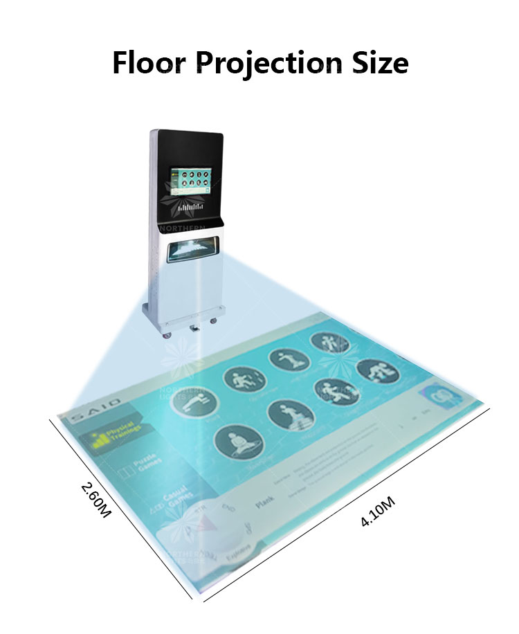 Mobile Floor Projection Game System Interactive Projection Machine
