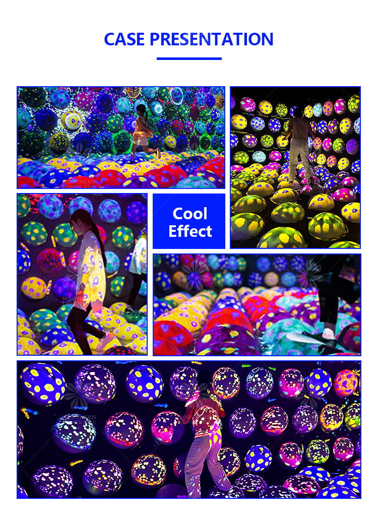 Amusement Park Indoor Colorful Bouncy Ball Game Interactive Jumping ...