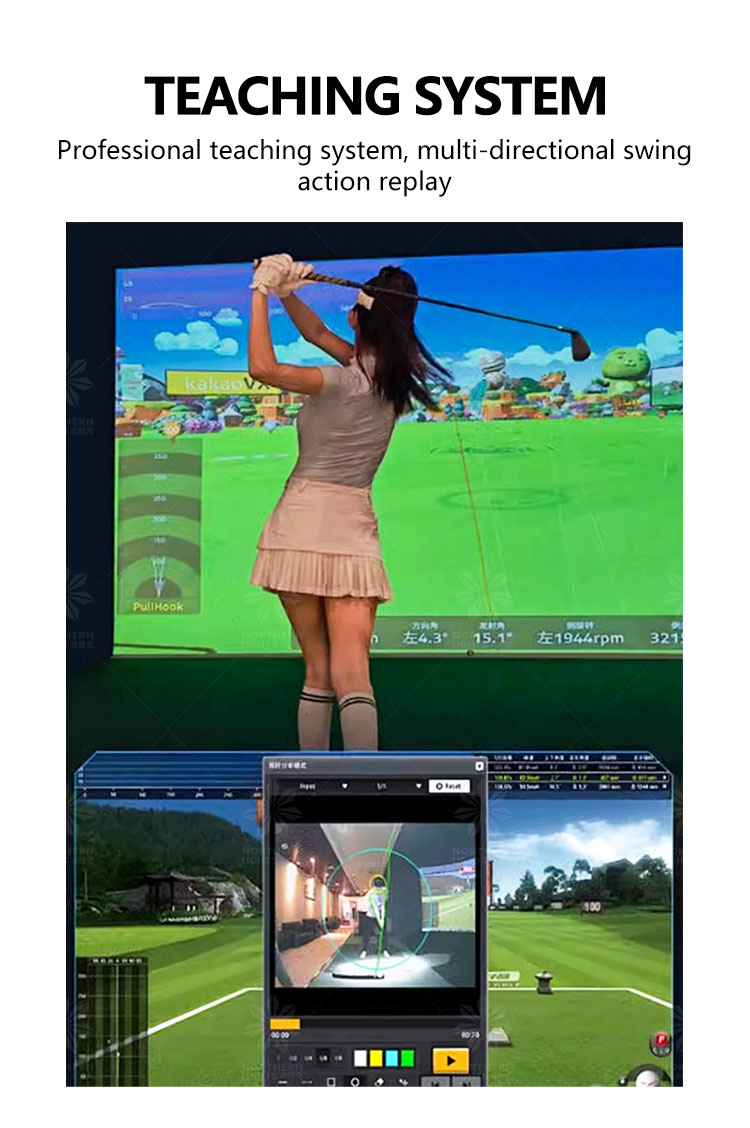 Ar Interactive Projection Game Machine Home Golf Simulator Launch ...
