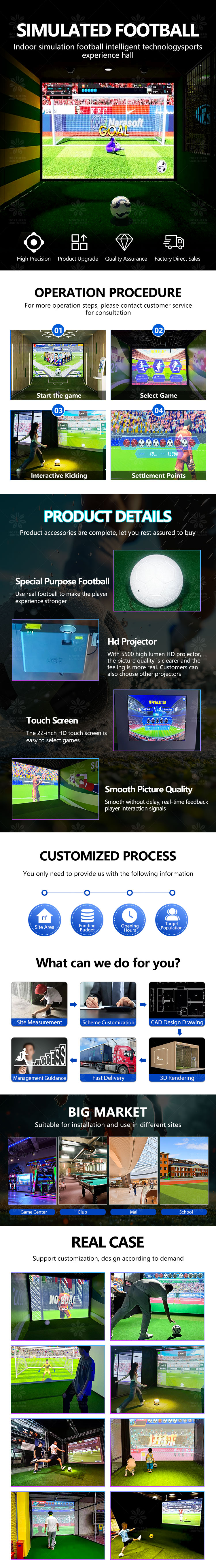 Interactive Ar Football Simulator Indoor Soccer Equipment For Kids And ...