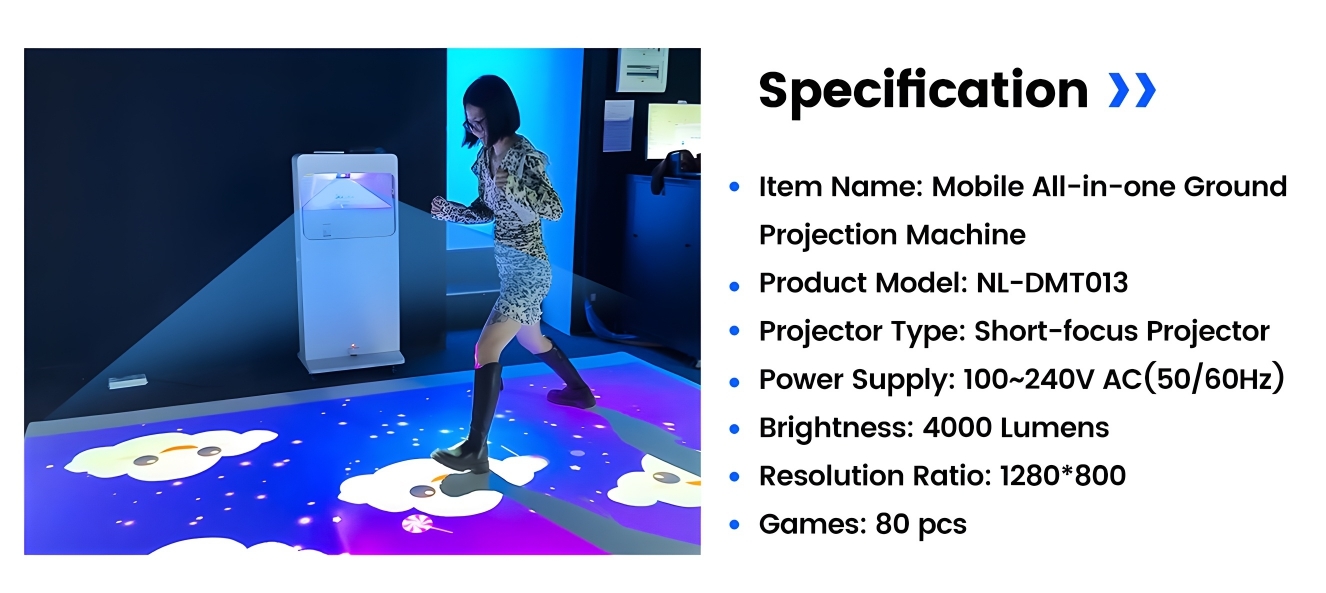 All In One Interactive Game Floor Interactive Projection For Kids
