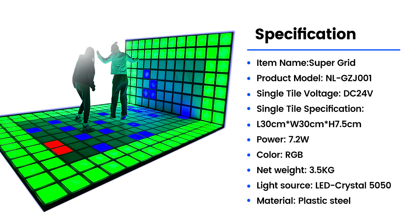 Led Floor Interactive Light Active 300+ Game Interactive Led Dance ...