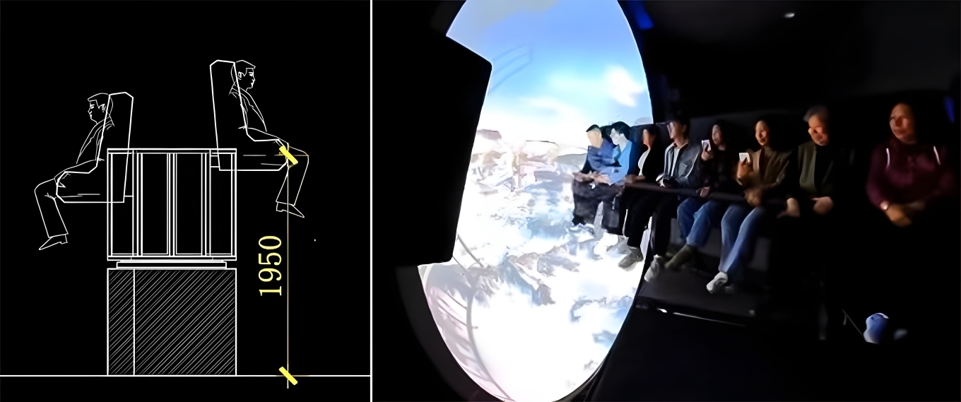 5D Dome Suspended Flying Cinema