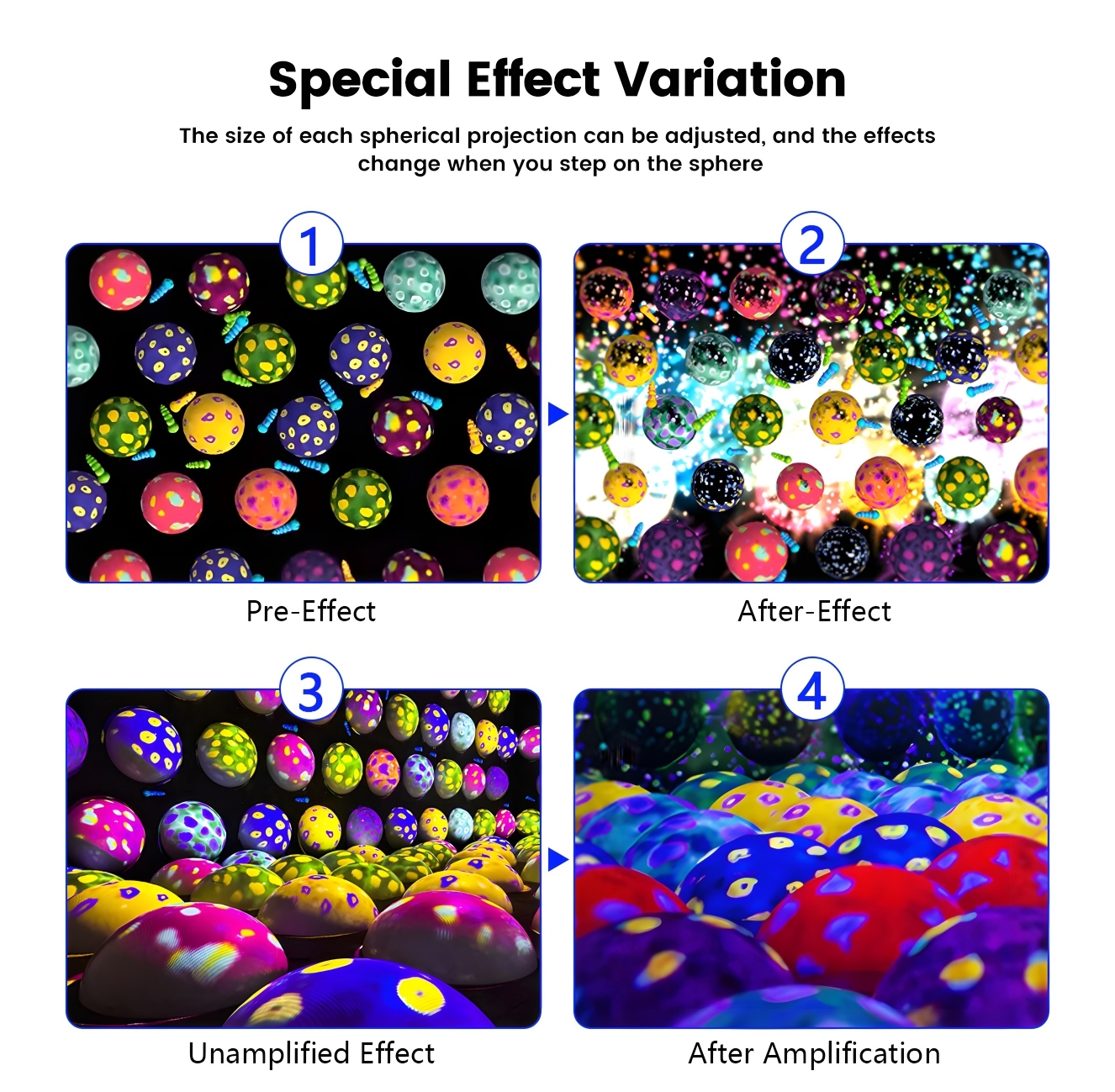 Amusement Park Indoor Colorful Bouncy Ball Game Interactive Jumping ...