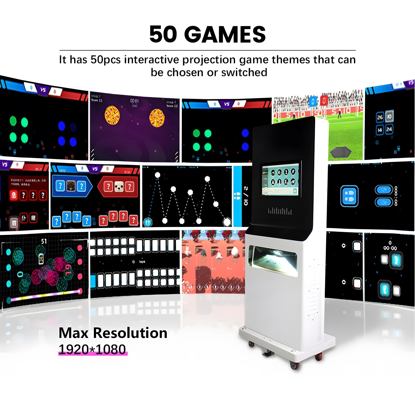 Mobile Floor Projection Game System Interactive Projection Machine