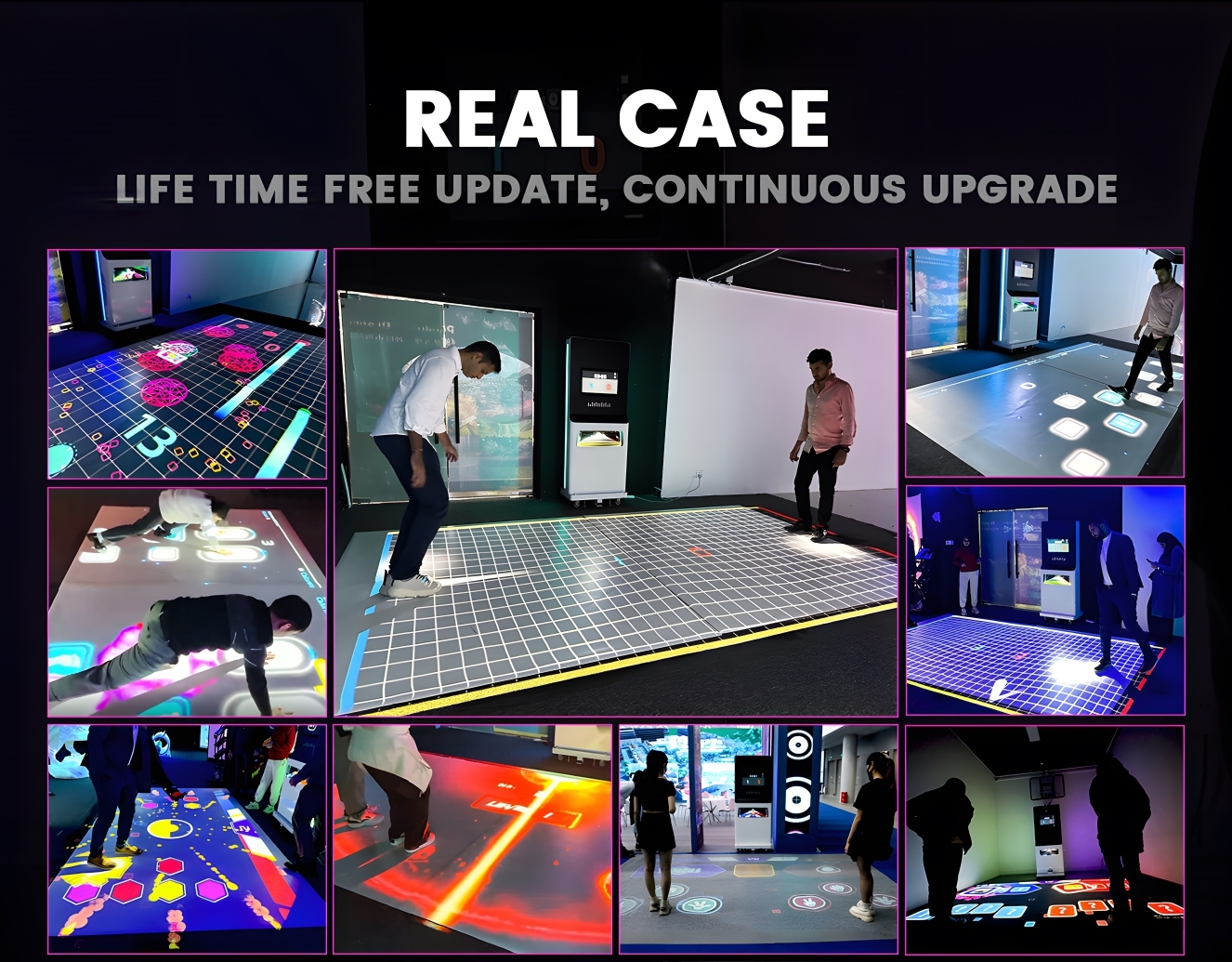 Mobile Floor Projection Game System Interactive Projection Machine