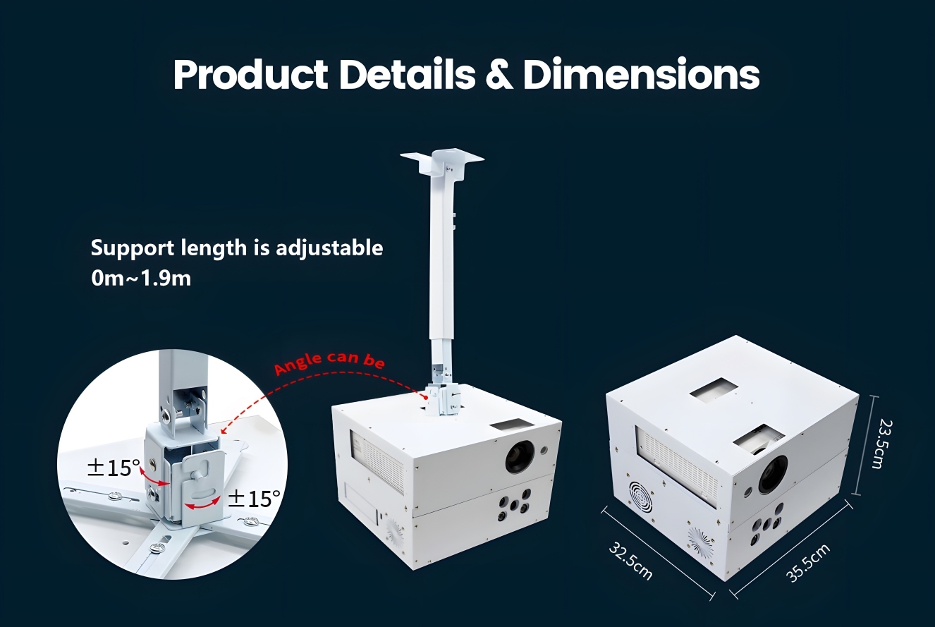 2500 Lumens Smashing Ball Interactive Projector Game System