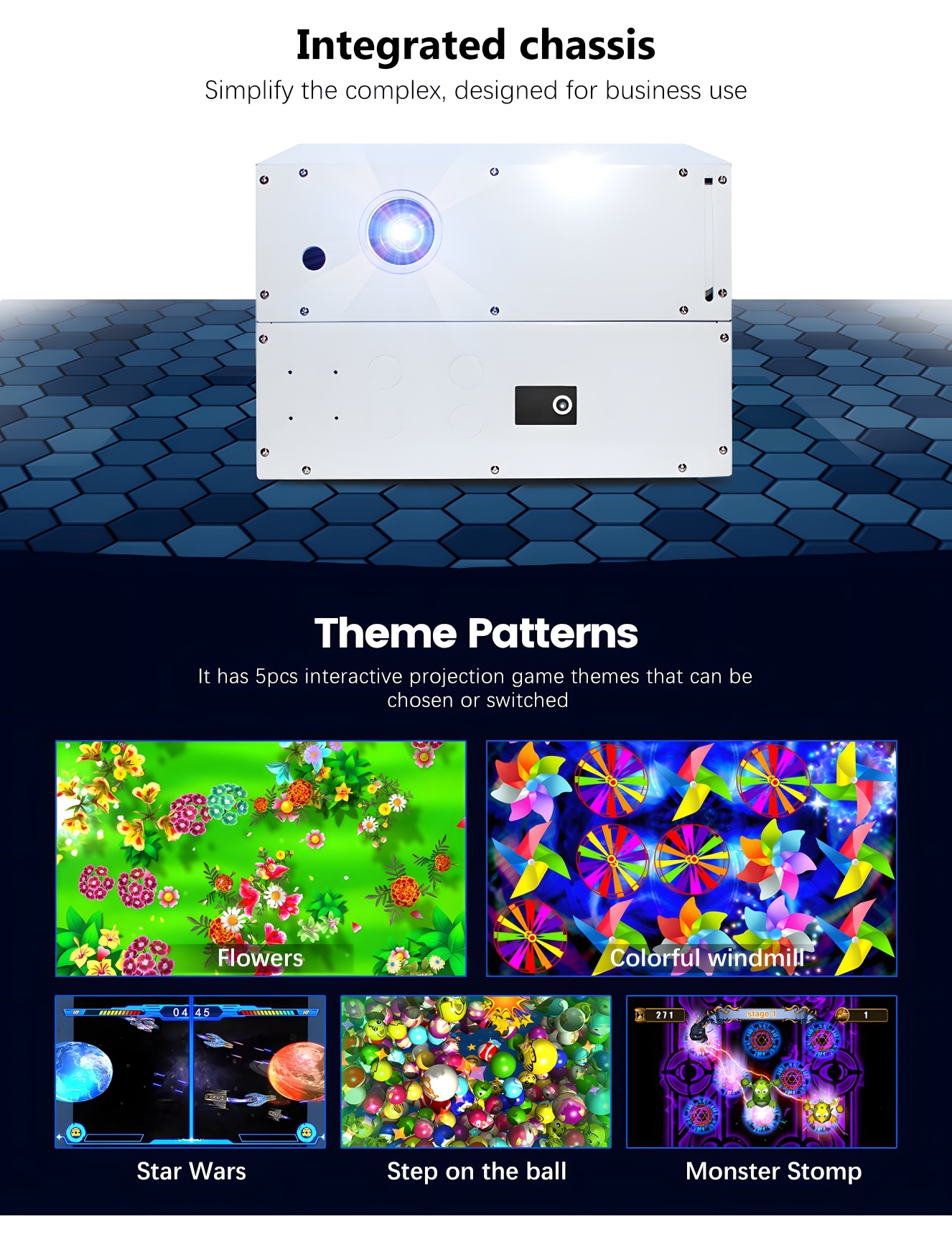 Trampoline Interactive Projection Game 3500 Lumens Interactive Floor ...