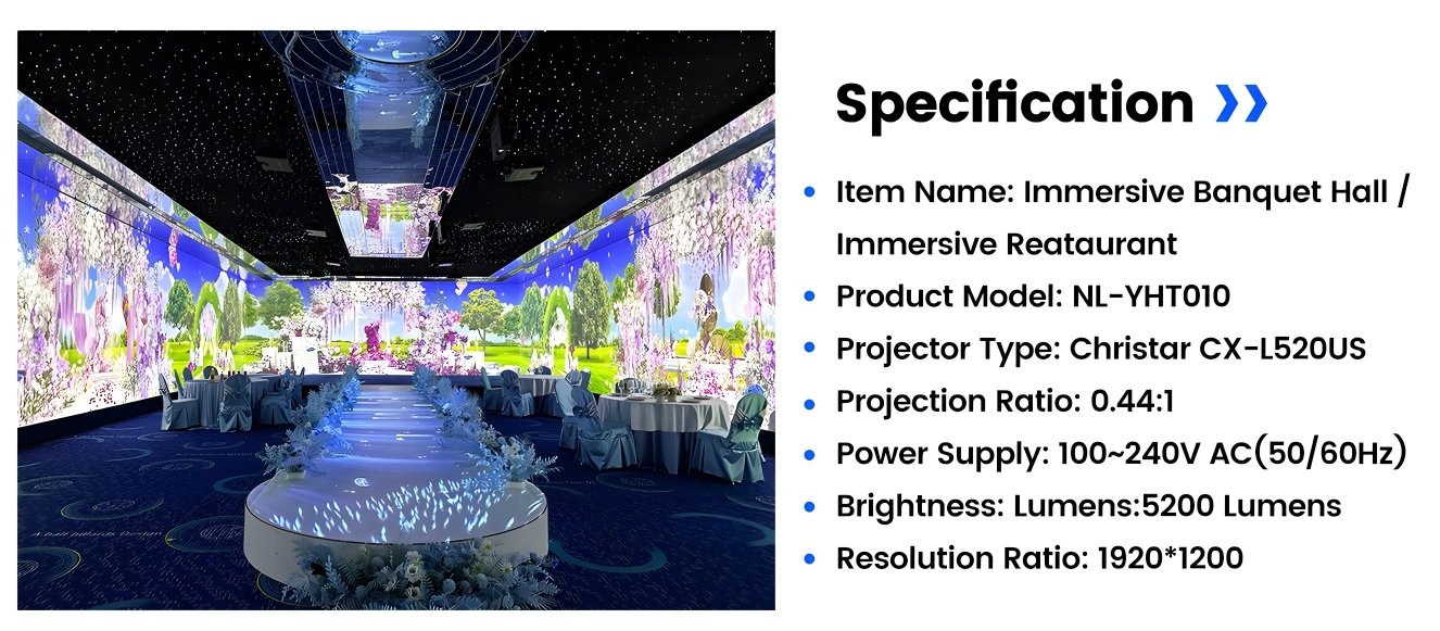 Dining Interactive Wall Projector For Immersive Restaurant Dining ...