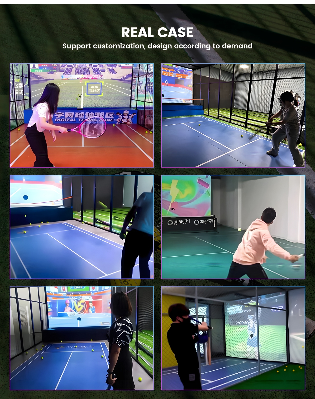Ar Smart Tennis Simulation Mix Reality Sports Interactive Indoor Tennis ...