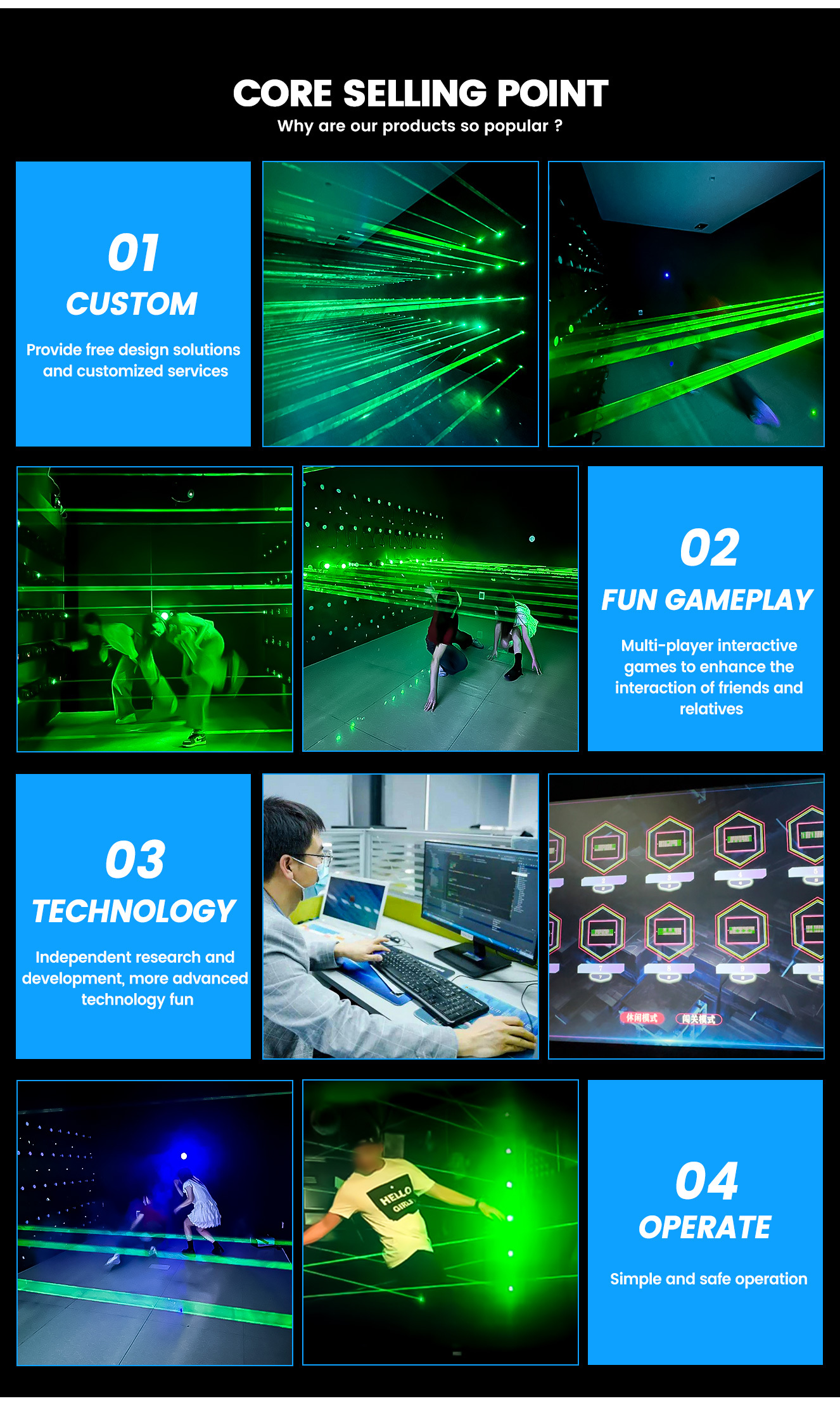 Active Gaming Party Equipment Escape Interactive Game Room Arena ...