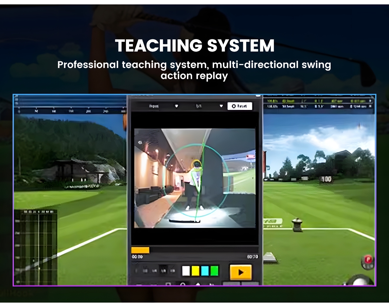 Ar Interactive Projection Game Machine Home Golf Simulator Launch ...