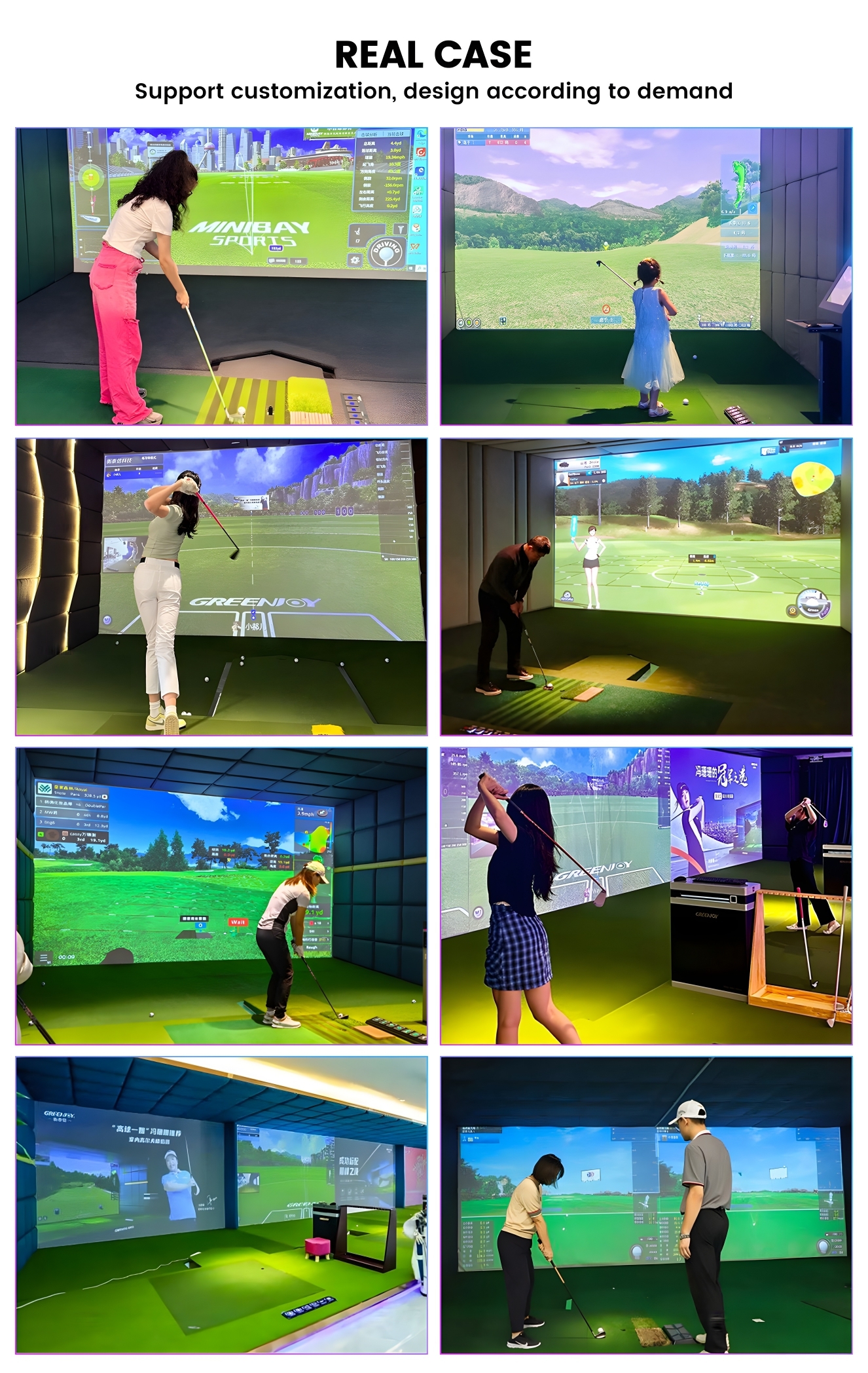 Ar Interactive Projection Game Machine Home Golf Simulator Launch ...
