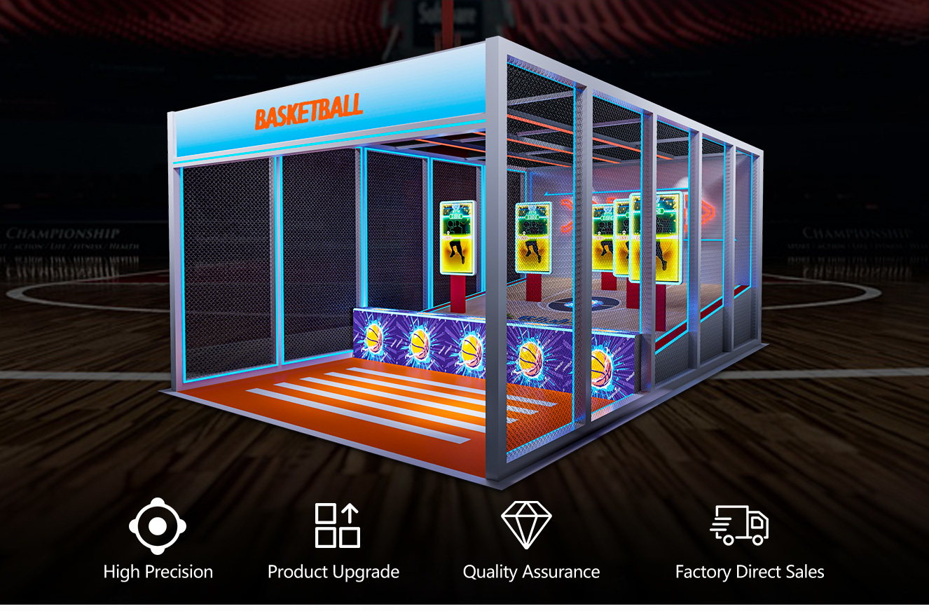 Coin Operated Street Basketball Arcade Game Shoot Basketball Shooting ...