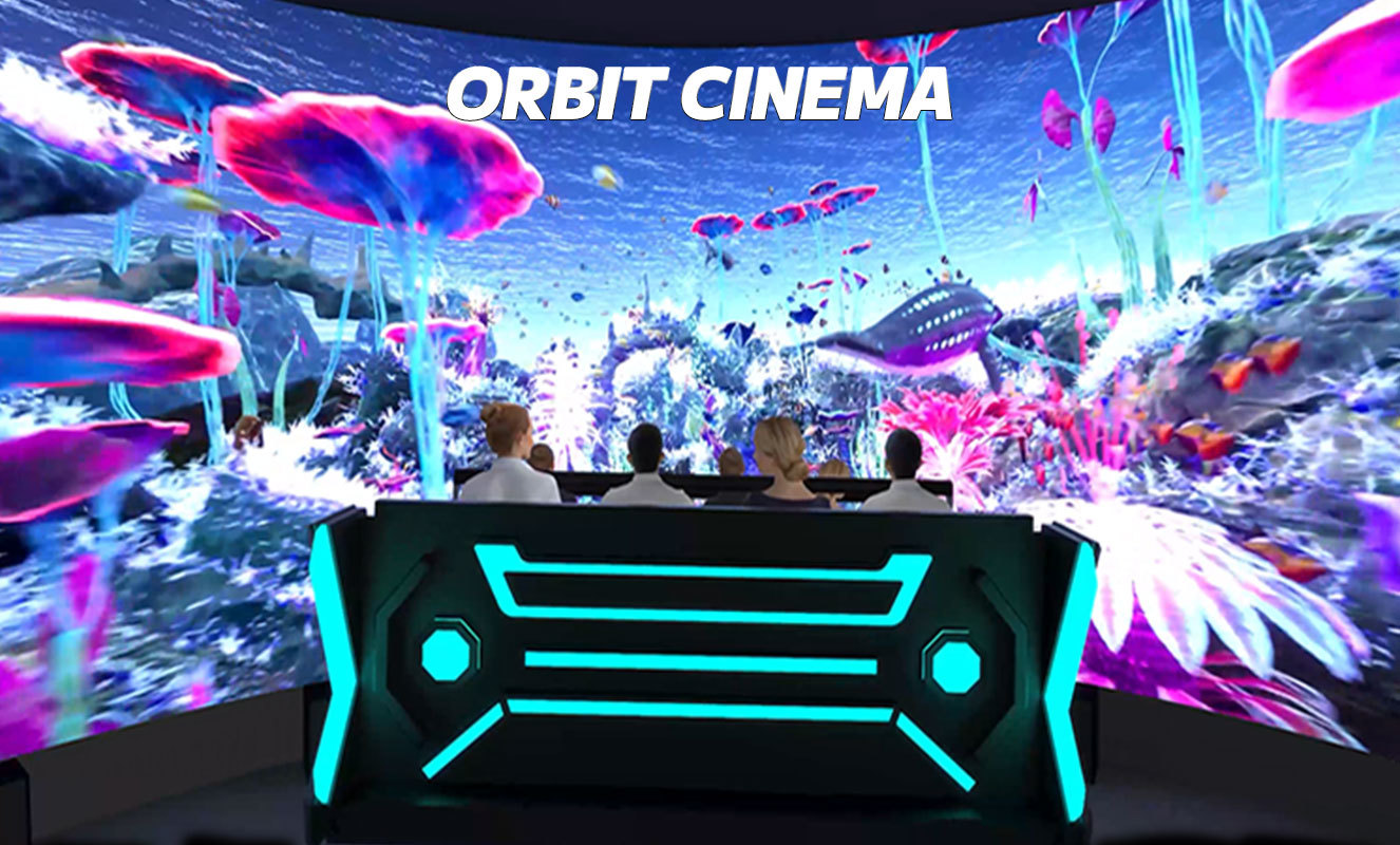 Indoor Immersive Viewing Cinema 7d Orbit Cinema Interactive Projection