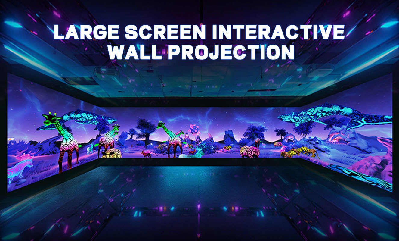 3D Interactive Wall Projection 6 Channels Immersive Projector