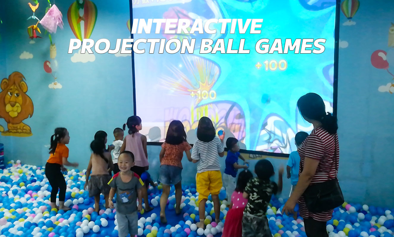 Integrated Smashing Ball Peojection Games Interactive Wall Projection