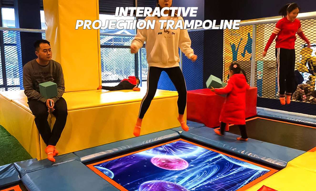 Trampoline Interactive Projection Game 1024*768 Hologram Floor Projector