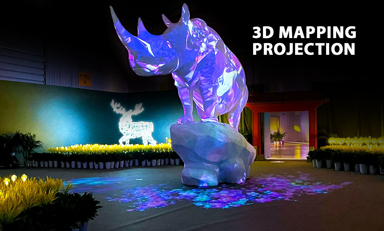 Dynamic Indoor Immersive Rich Theme Interactive Structure Mapping Projector