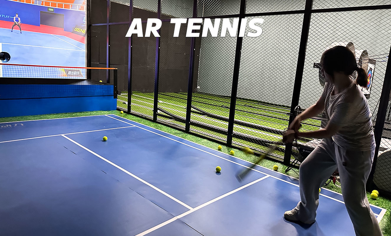 Ar Smart Tennis Simulation Mix Reality Sports Interactive Indoor Tennis ...
