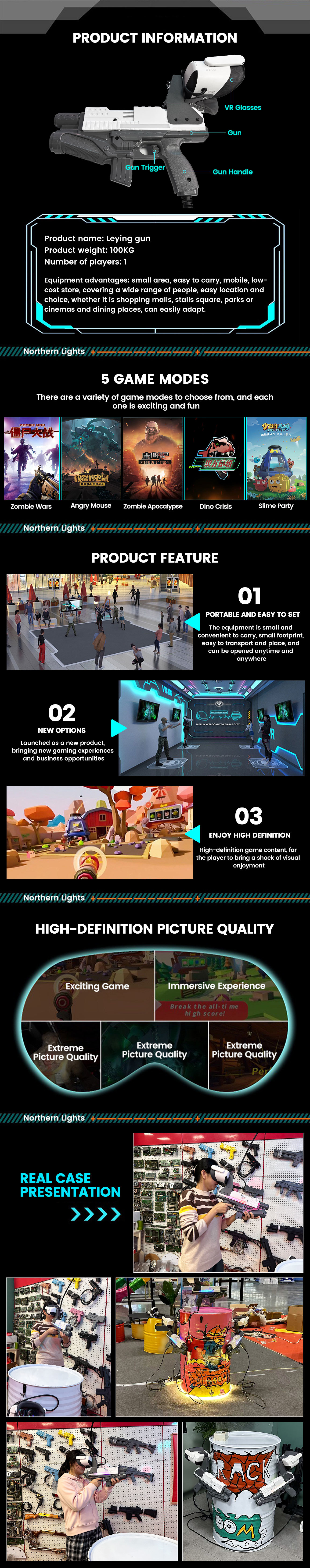 Advanced VR Gun For Shooting Games, Immersive VR Experience Machine For ...