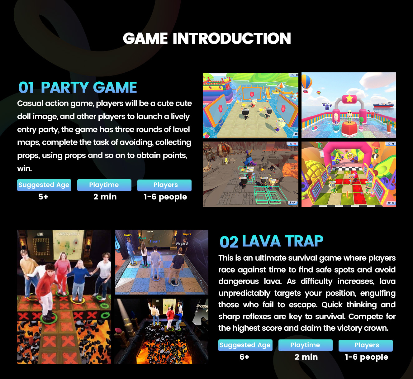 2025 Most Popular Immersive Interactive Projection Games Party Multiplayer