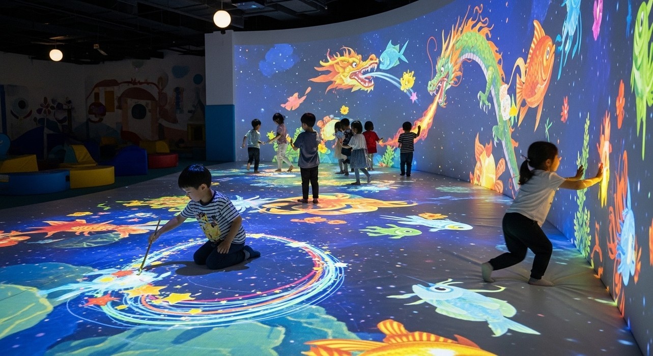 Interactive Immersive Projection: End the "One-Off" Playground Visit Curse