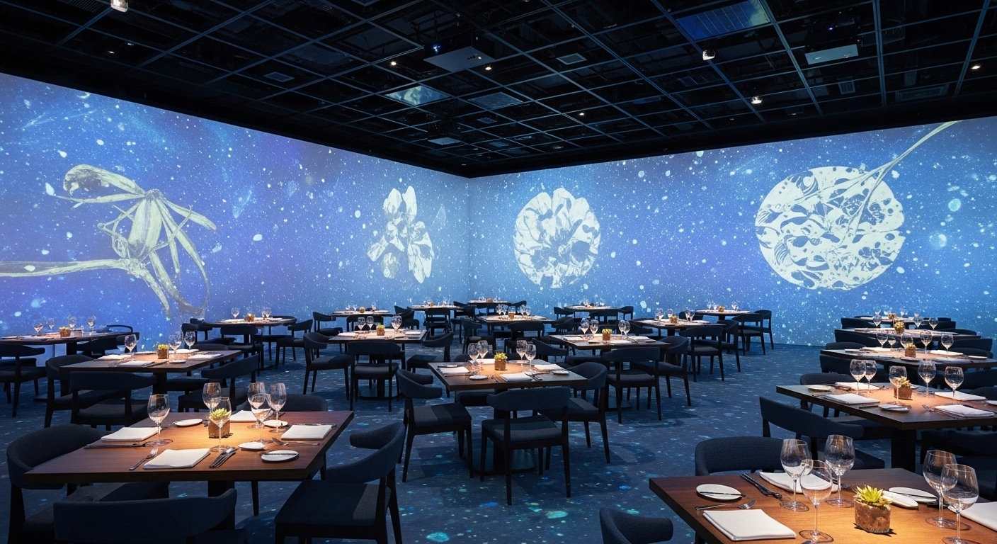 The most popular restaurant interactive projection solution in 2025