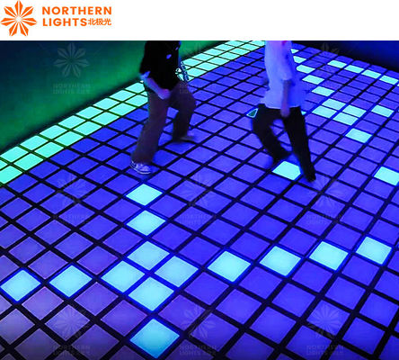 LED Interactive Floor Tiles Jumping Grid For Amusement Park