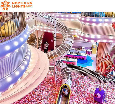 Soft Play Equipment Kids Play Zone Amusement Park Structure With Ball ...