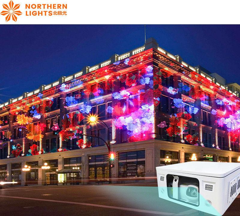 Full Color Hd Laser Projector Outdoor Large Building Holographic Projection