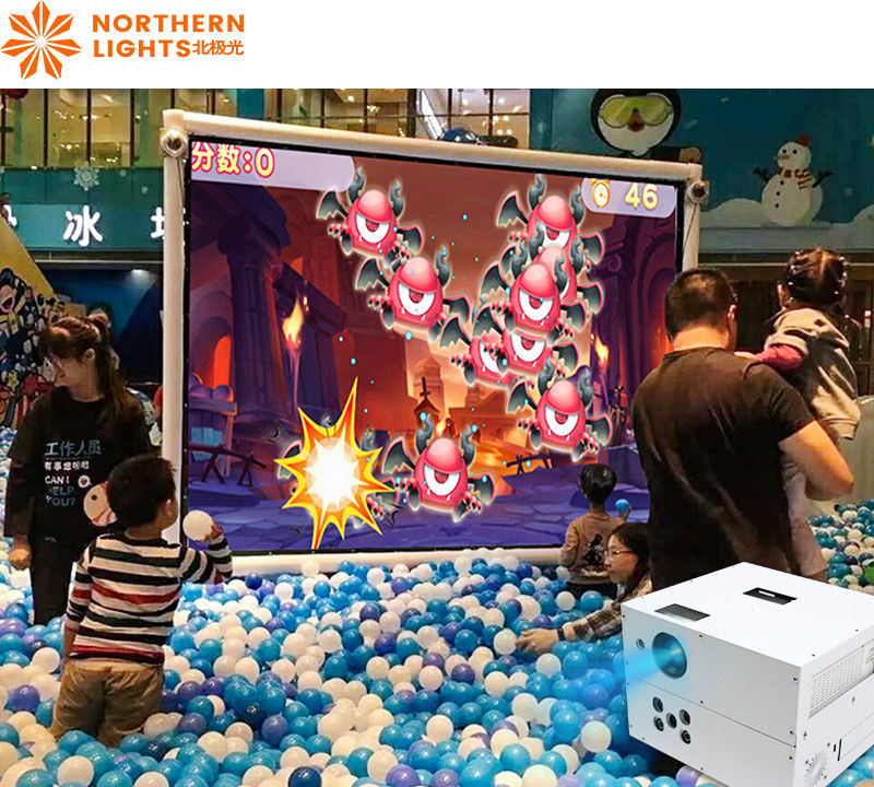 Kids Interactive Gaming Projector System Smashing Balls Immersive Wall