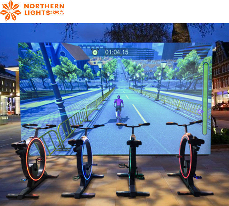 Outdoor Interactive Bike Game Dynamic Exercise Bike With Interactive Games