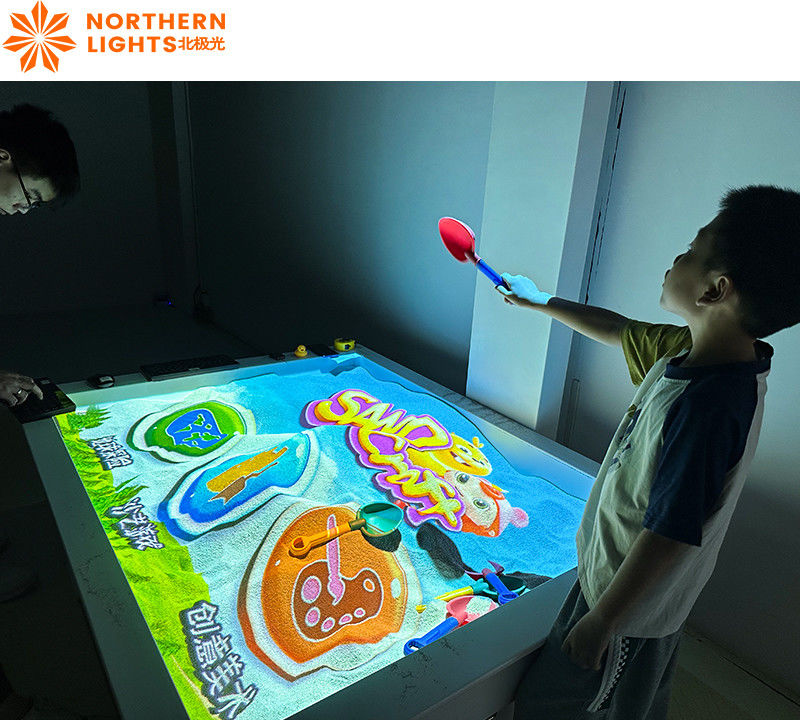 Sand Table Interactive Projector Games 3400 Lumens Interactive Gaming ...