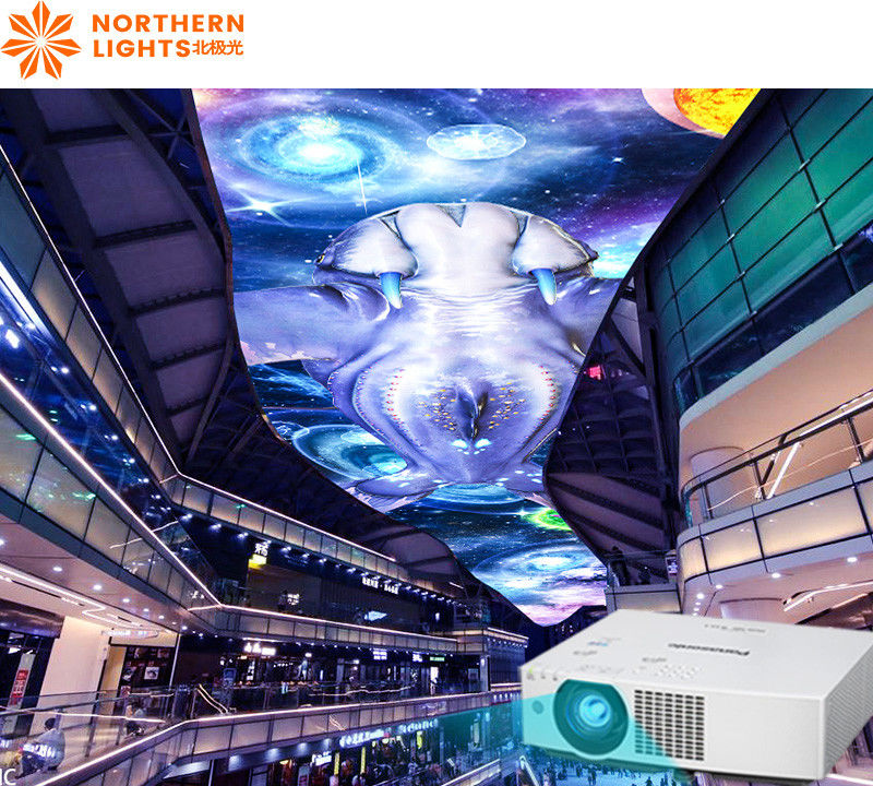 10000 Lumens Interactive Digital Projection 9 Channels For Shopping Mall