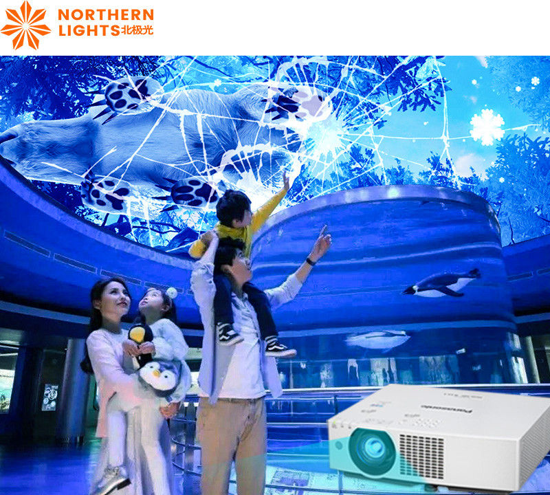 Interactive Projection Sky Screen Immersive Projector For Shopping Mall