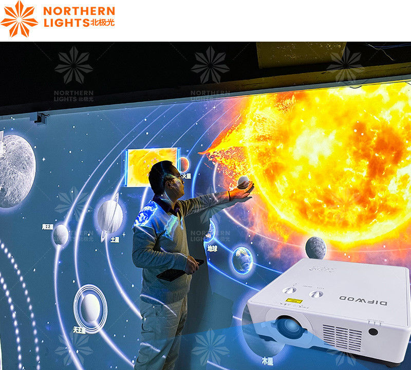 250V 1024x768 Resolution Interactive Wall Projector For Museum