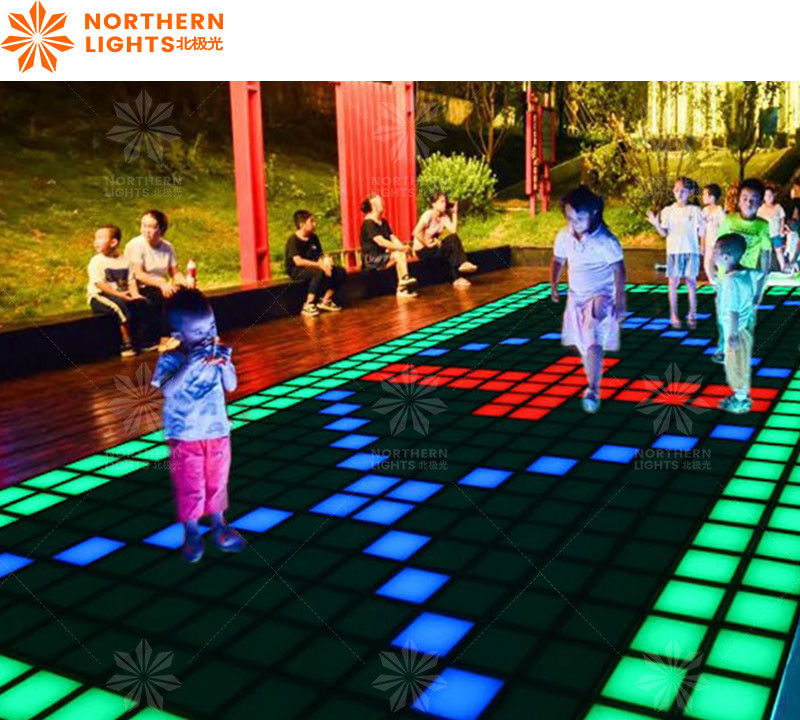 Jumping Grid Game Super Grid Led Dance Floor Tile For Entertainment