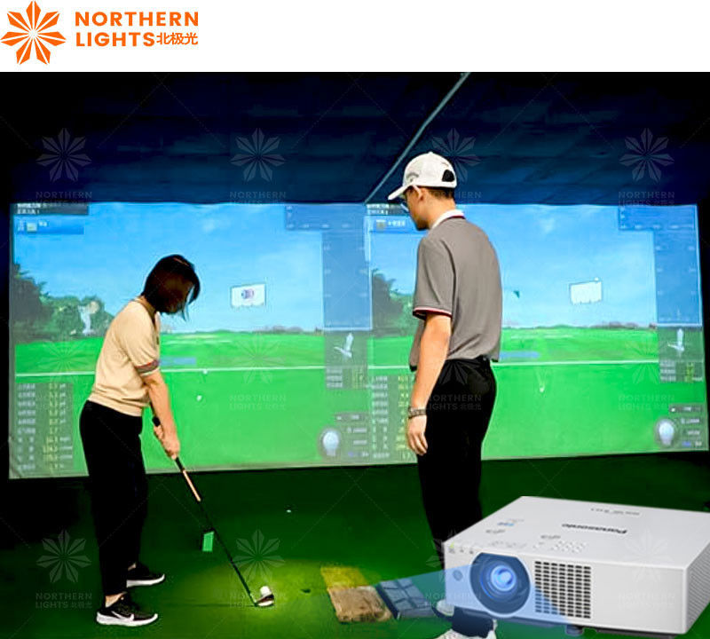 3d Projection Virtual Home Indoor Golf Simulator System Complete Golf ...