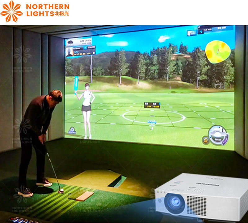 3d Projection Indoor Infrared Induction Golf Simulation Trainer Golf ...