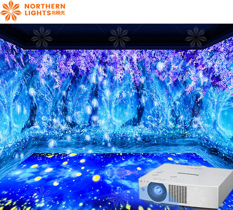 Full 360 Degree Immersive Spaces Wall Floor Interactive Projection