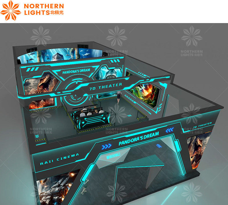 Indoor Multi-Dimensional 7d Orbit Cinema Track Cinema Projection Solution