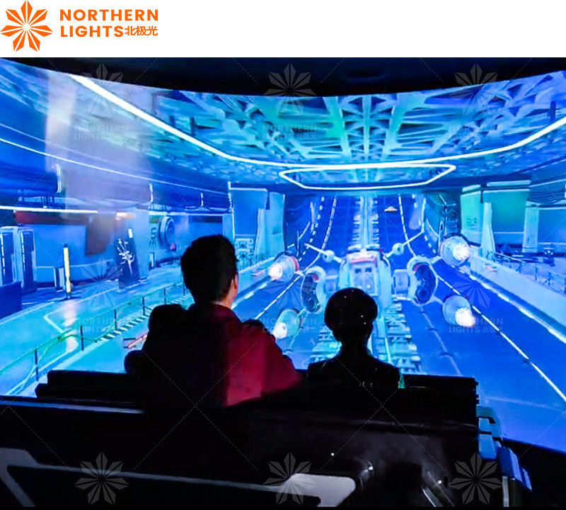 Indoor Rich Films Large Projection Curved Screen Dynamic 7d Railway Theater