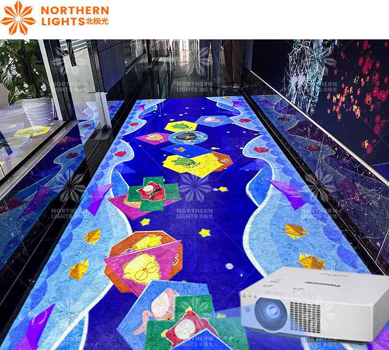 3d Multi Scenes Immersive Holographic Interactive Floor Projection
