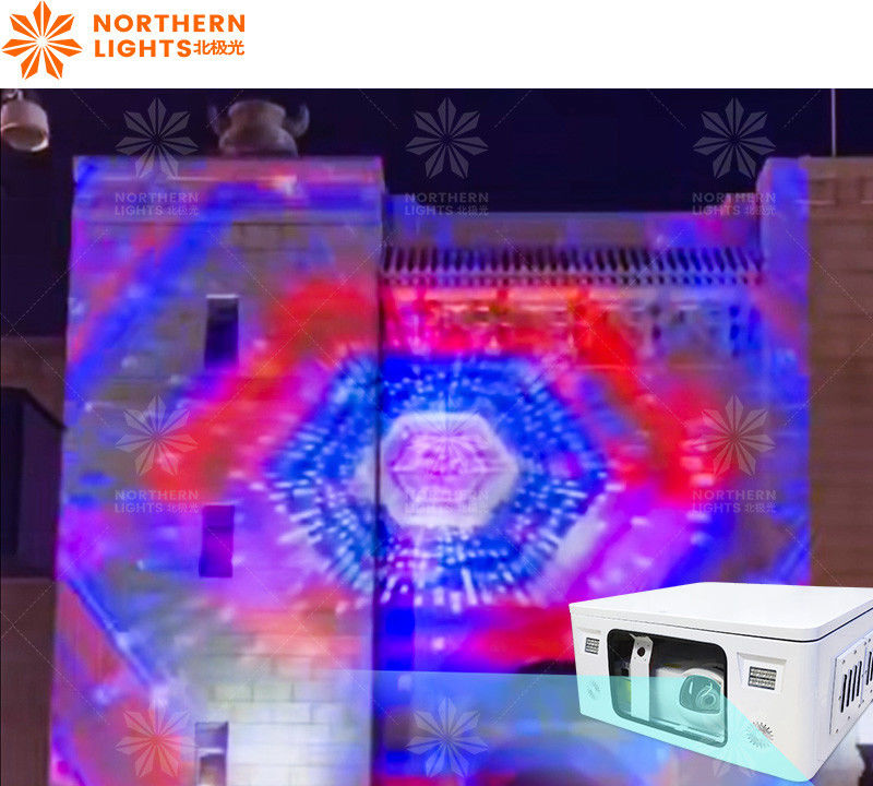 Huge Projection Lamps Building PhotoWall Live 3D Advertising Light