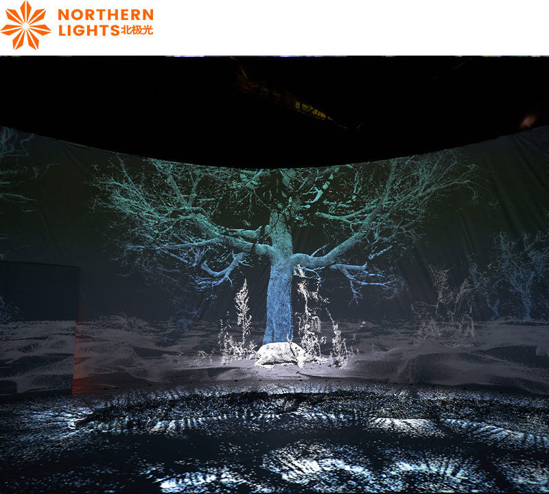 Art Banquet Hall Interactive Wall Immersive Space 3d Digital Display ...