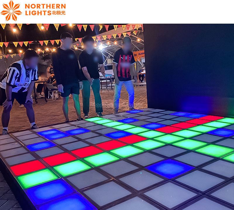 Active Game Dance Floor Led Light sensitive Floor For Theme Park Game Room