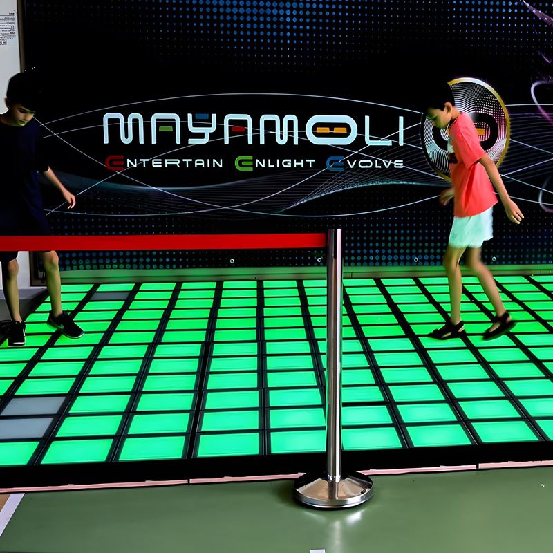 LED Dance Floor Tiles Jumping Grid For Amusement Park Factory Direct Sale