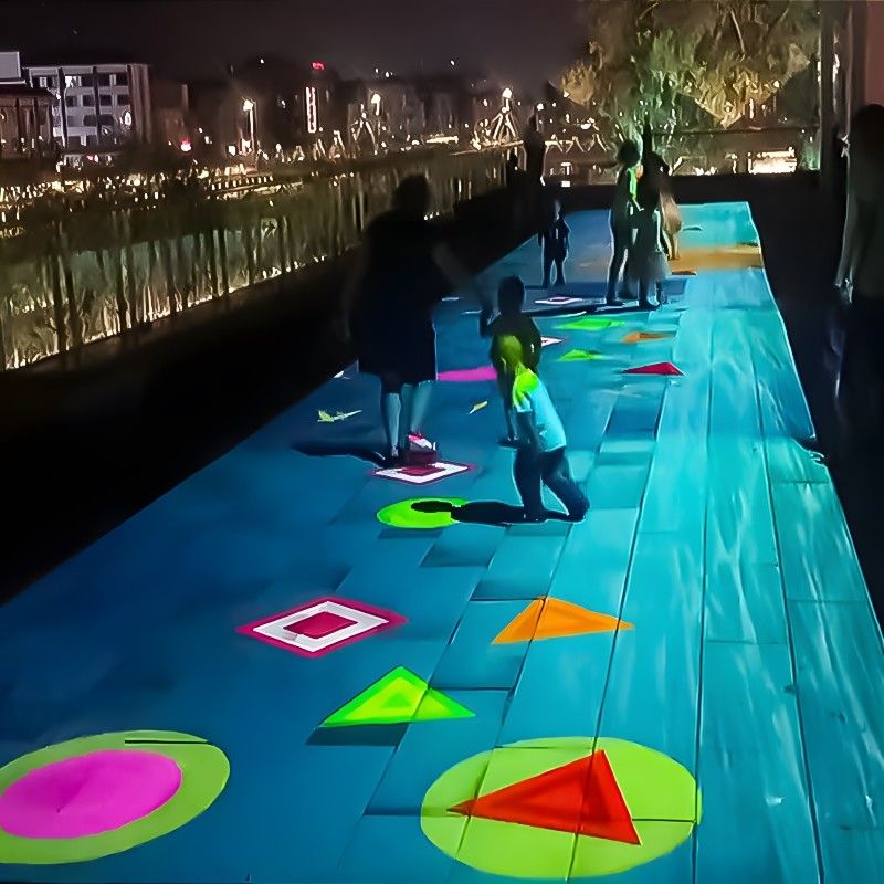 Custom Full Color Outdoor Magic Interactive Floor Projector Solution